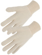 Article - Gant coton interlock écru. Version lourde. . Ambidextre.