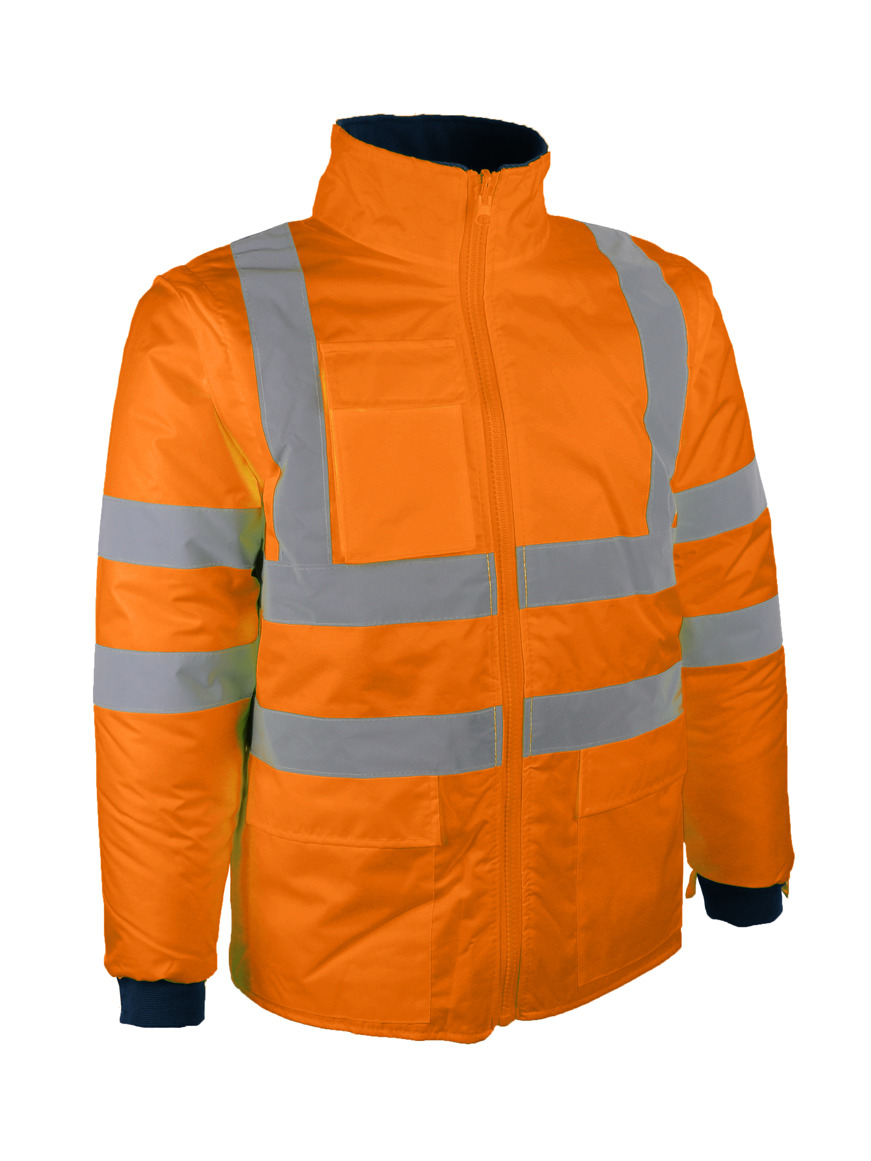 Item 5x1 high visibility parka. With detachable long sleeves vest.